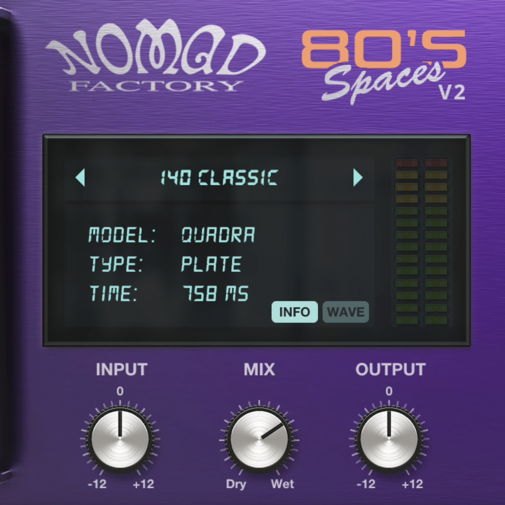[80年代经典氛围空间混响插件]Nomad Factory 80s Spaces 2.5.0 HCiSO [MacOSX]-vst音频站